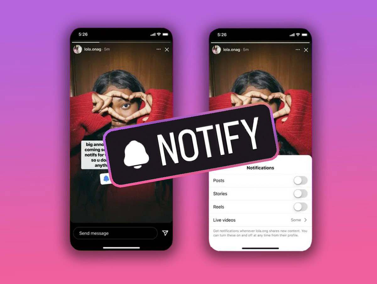 Instagram Notify Sticker - Xelon